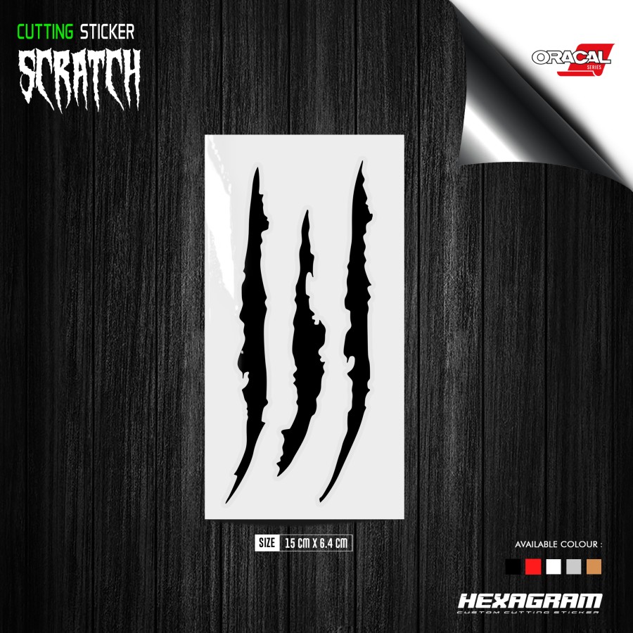 Cutting Sticker SCRATCH | Stiker Cutting Cakar Wolverine | Lazada Indonesia