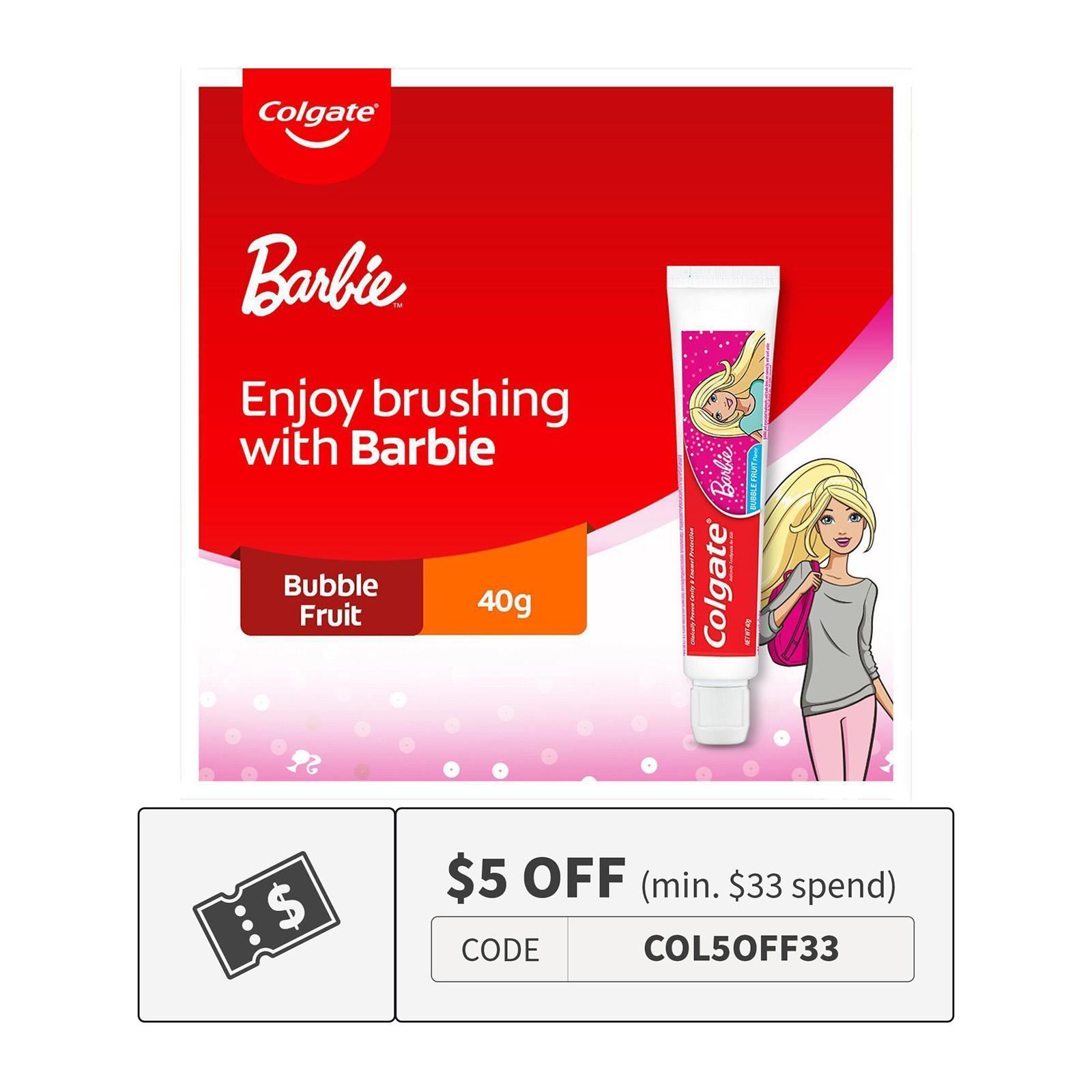 Colgate Kids Barbie Toothpaste 40 G | Lazada Singapore