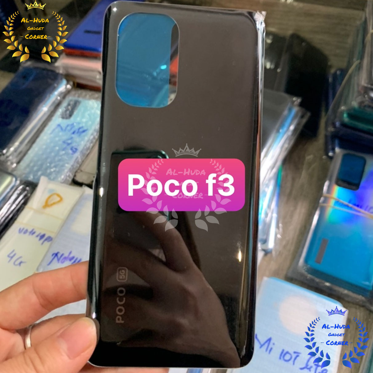 Replacement Backshell Glass Panel for Xiaomi Poco F3 Battery Back Door ...