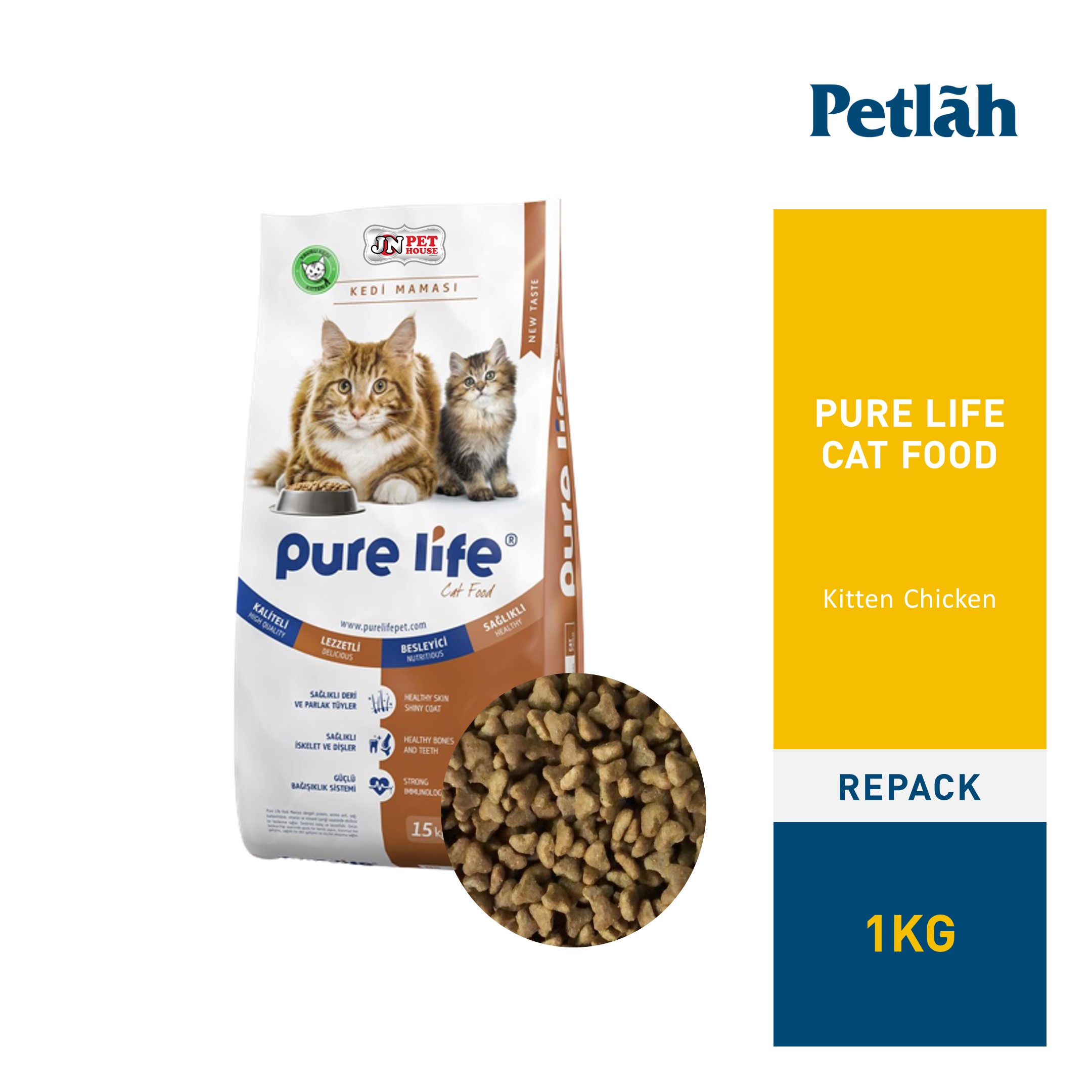 Pure Life Cat Food Kitten Chicken 1kg (Repack) | Lazada