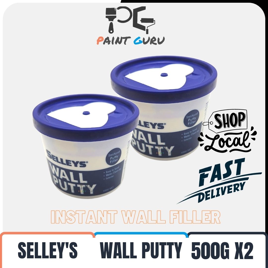 Selleys Wall & Wood Putty Instant Filler (500g) With Spatula [Natural ...