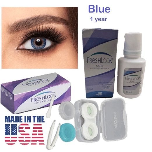 Colour BLUE - Fresh Look bcl Colour Blends Contact Lens - Full Set ...