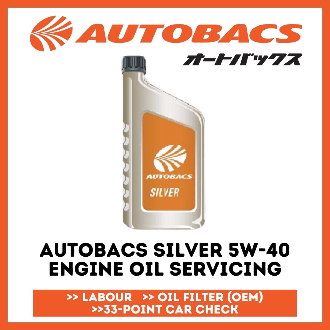 Autobacs Silver Engine Oil Package 5W/30 or 5W/40 Fully Synthetic Oil ...
