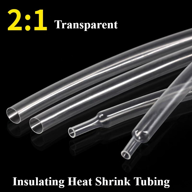 2: 1 Times 5M Shrink Sleeve Transparent Heat Shrink Wire Electronic DIY ...