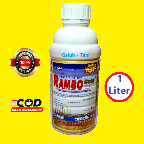 Rambo Gold 480SL 1liter Herbisida Sistemik Obat Pembasmi Rumput Sampai ...