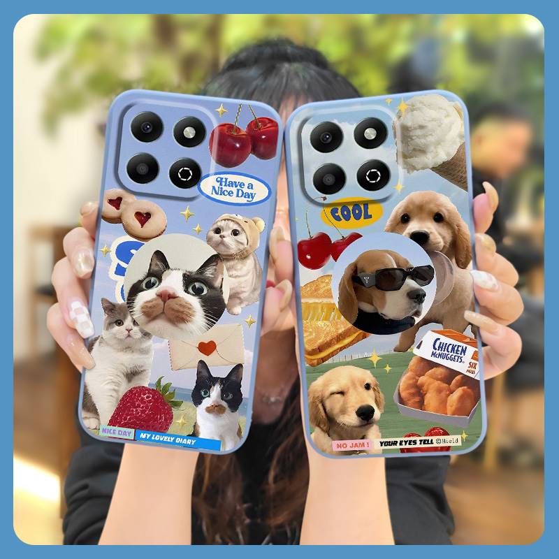 Skin feel silicone Soft Case Phone Case For Honor X6b Simplicity cute ...