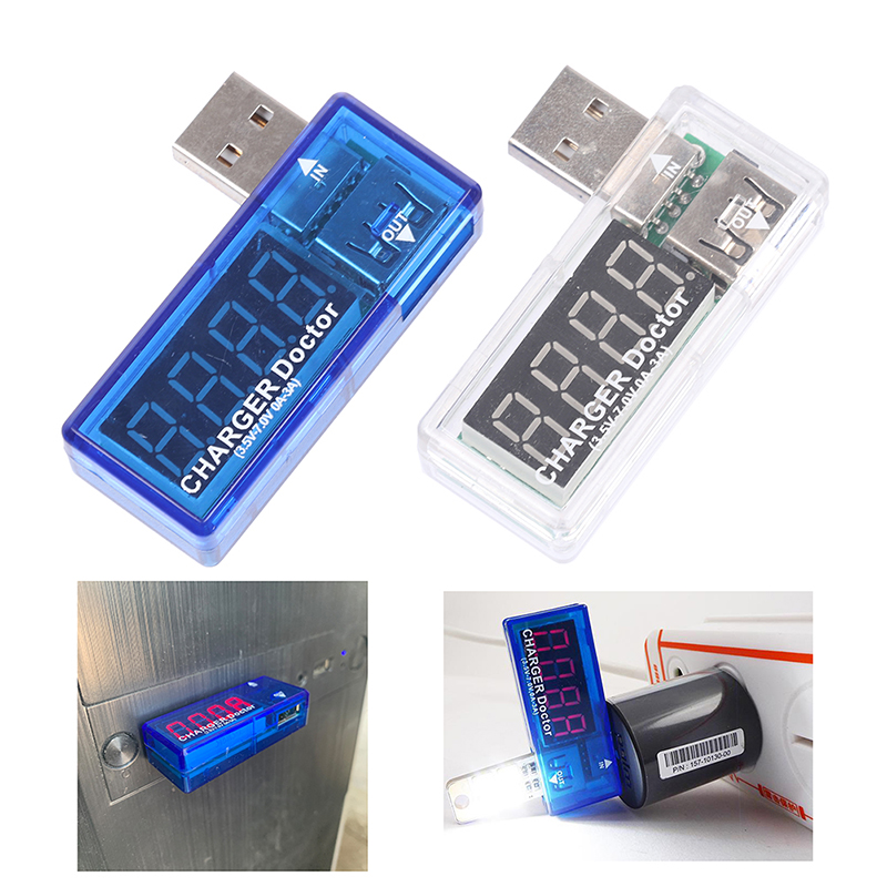 USB Mobile Power charging current voltage Tester Meter Mini USB Charger ...