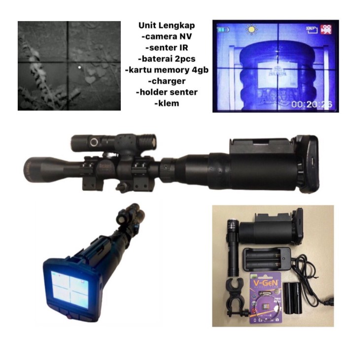 NIGHT VISION SCOPE/ TEROPONG MALAM RINGAN BISA PAKAI HP ANDROID ...