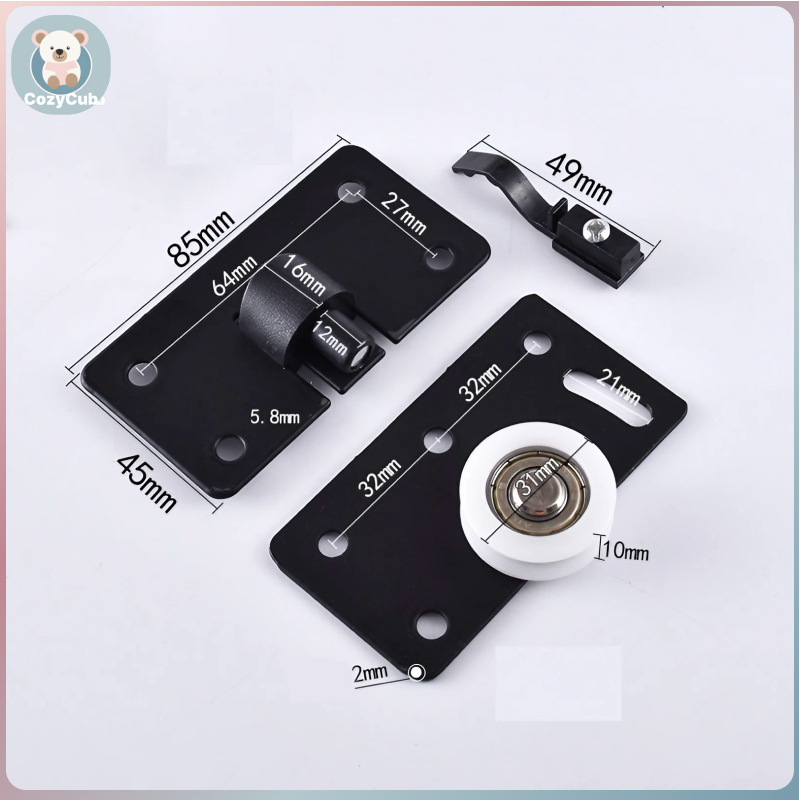 building 1 Meter Sliding Door Railing Set Sliding Door Rail Sliding ...