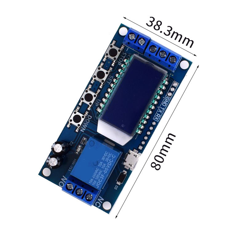 Lcd Display Time Delay Relay Module Dc 6-30V Control Multifunction ...