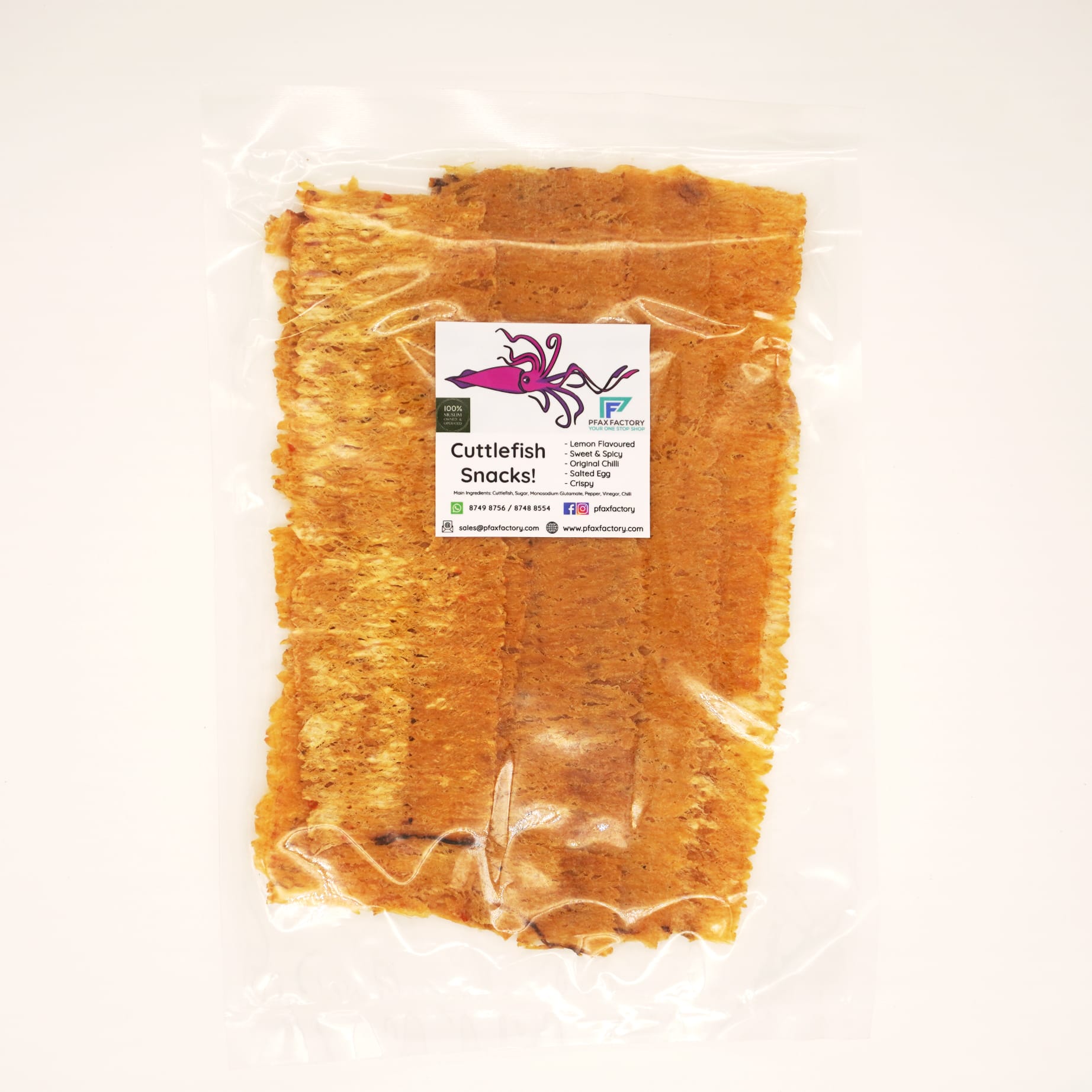 Cuttlefish Snack | Original Chilli (200g) | Halal | Homemade Halal ...