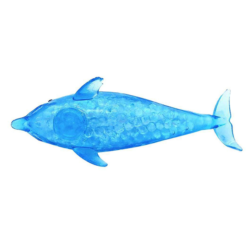 【EcoDealsq】Funny Cute Anti-stress Spongy Dolphin Bead Stress Ball Toy ...