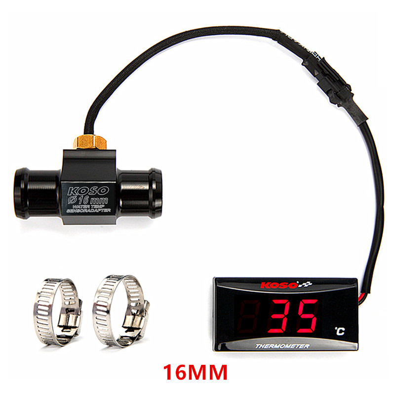 Motorcycle KOSO Water Temperature Mini Meter Universal Temp gauge ...
