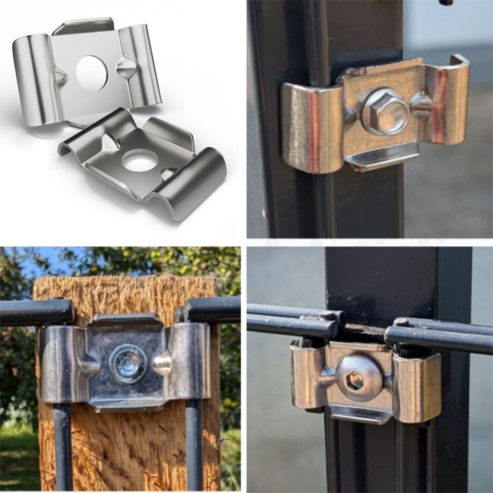 Fixing Clamps Stainless Steel Material Fence Attachment Clamps Anti ...