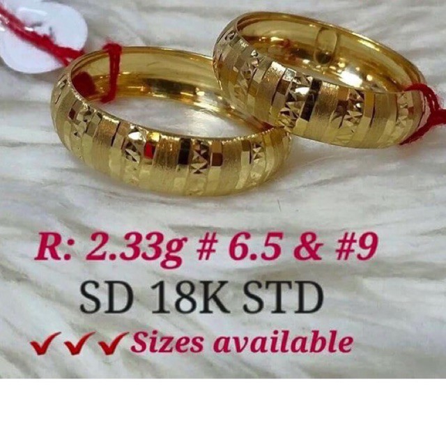 18k Saudi Gold Wedding Ring | Lazada PH