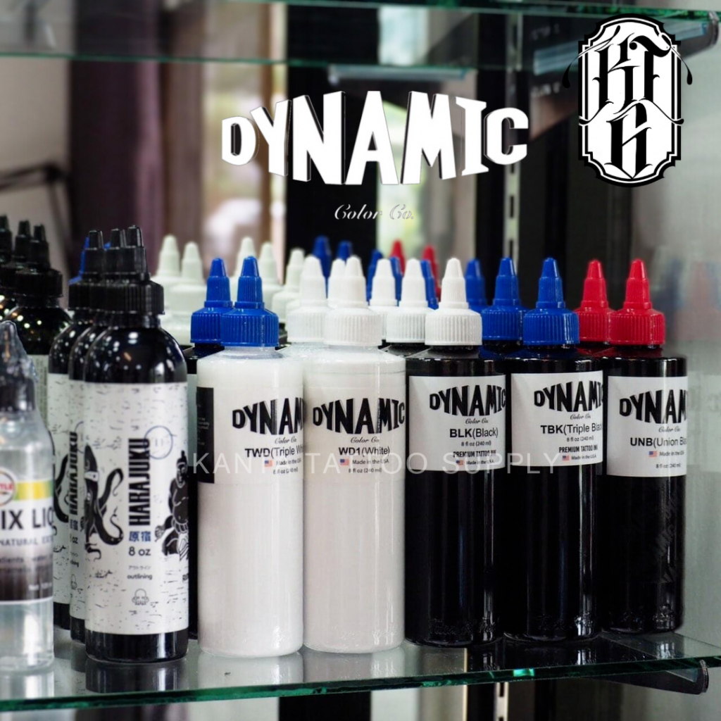 Dynamic ink สีไดนามิก ขนาด 8 oz (นำเข้า USA) สีแท้ 100 - กันตะแทททูซัพพ ...