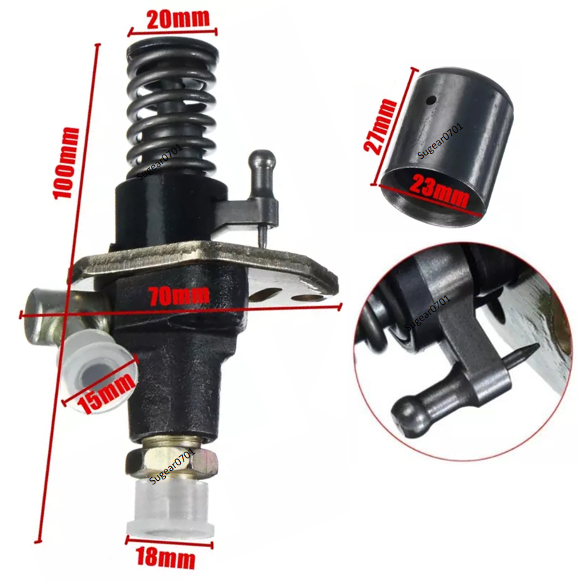 Fuel Injection Pump Assy 186F for aircooled diesel engine 10HP, 12HP ...