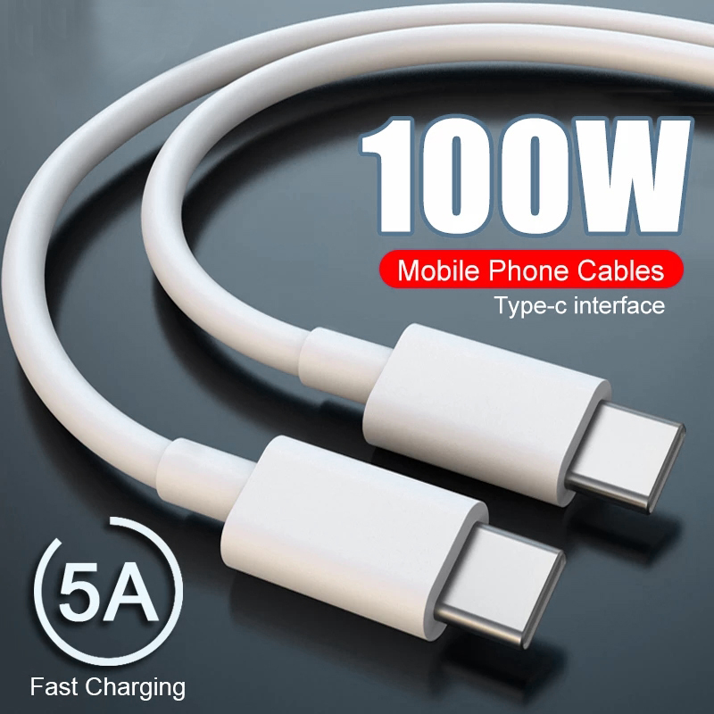 5A 100W Type C to Type C Phone Cable USB C Fast Charging Data Cord for ...