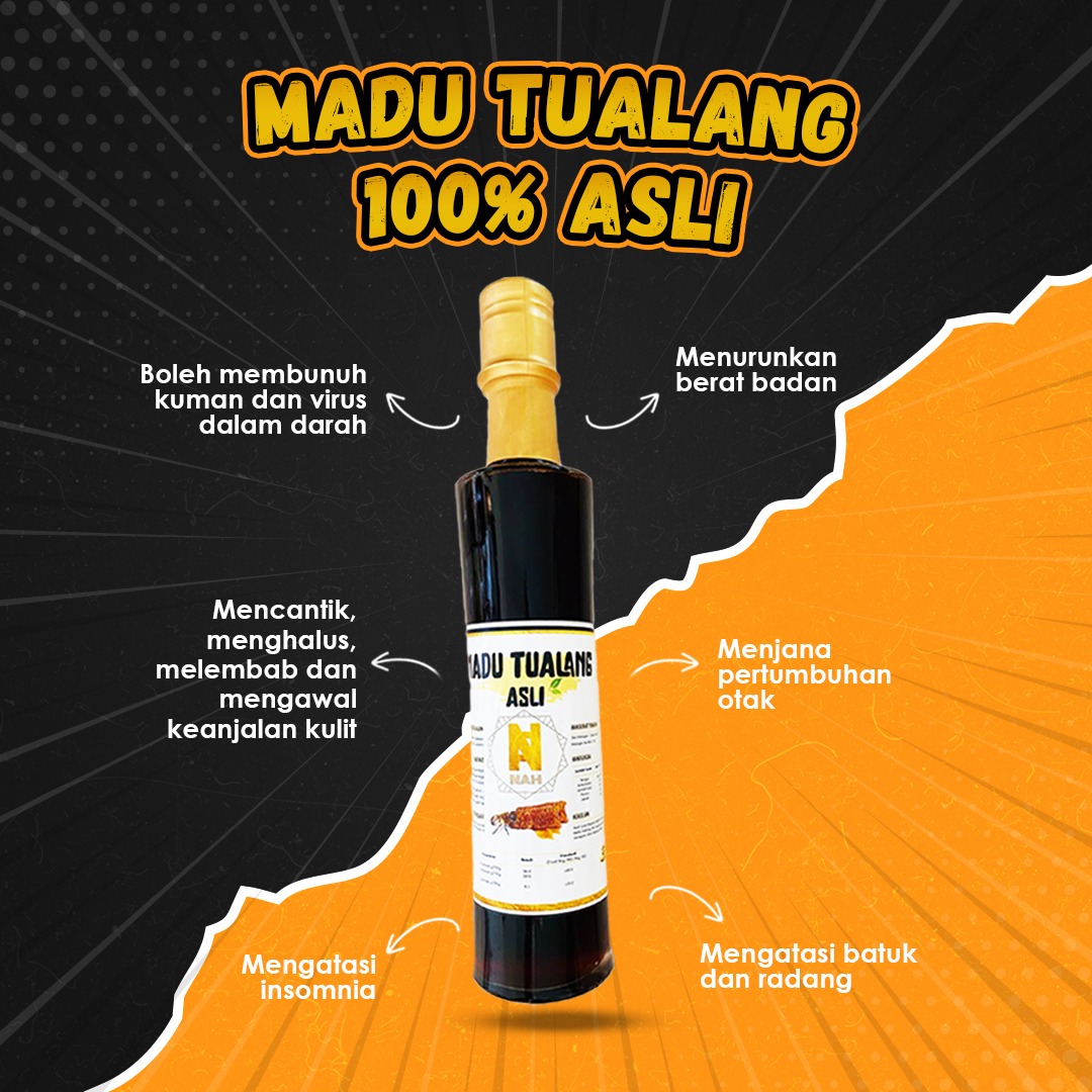 Madu Tualang Asli NAH Raw Pure Honey 100% Original Madu Asli 纯天然蜂蜜 ...