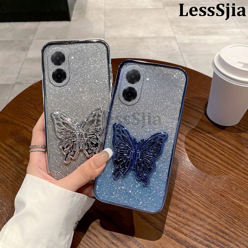 Phone cover Redmi A5 Back case with Cute Butterfly Stand Luxury Slim ...