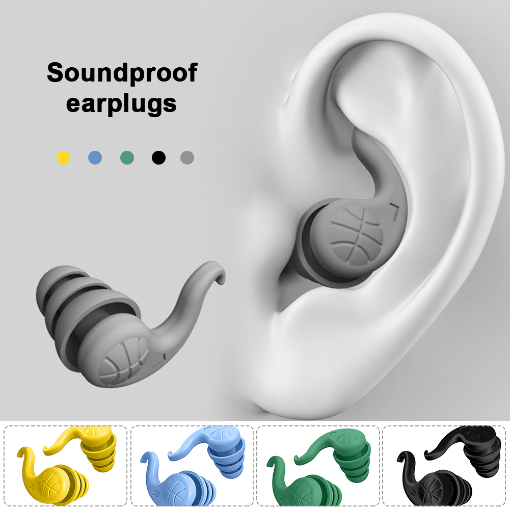 JM Silicone Soft Soundproof Ear Plugs Sleep Noise Reduction Filter for ...