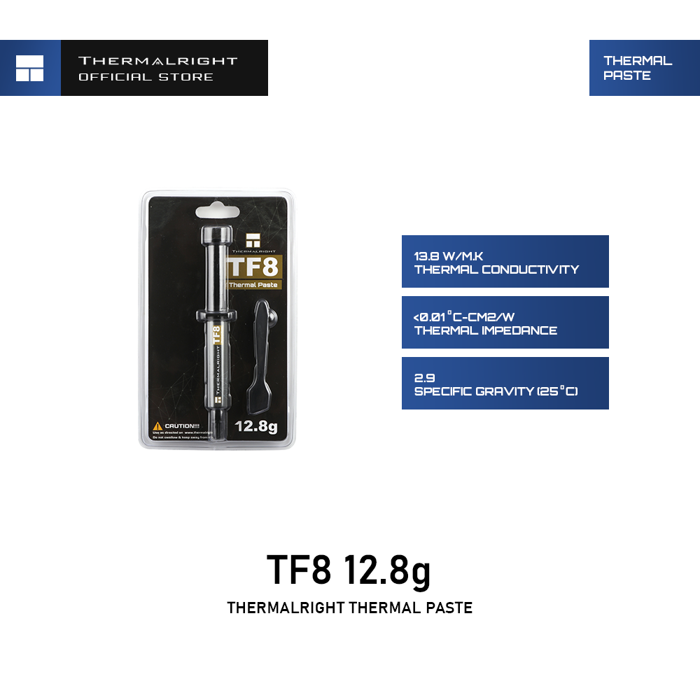 Thermalright TF8 12.8g High Performance Thermal Paste, 13.8 Thermal ...