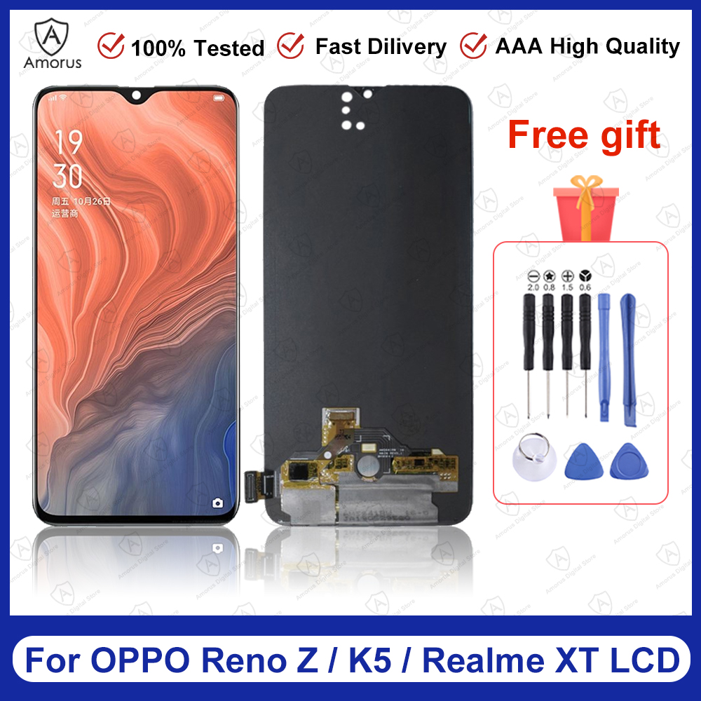 Amorus อะไหล่หน้าจอ LCD สำหรับ Realme C11 RMX2185,ชุดประกอบจอ LCD และ ...