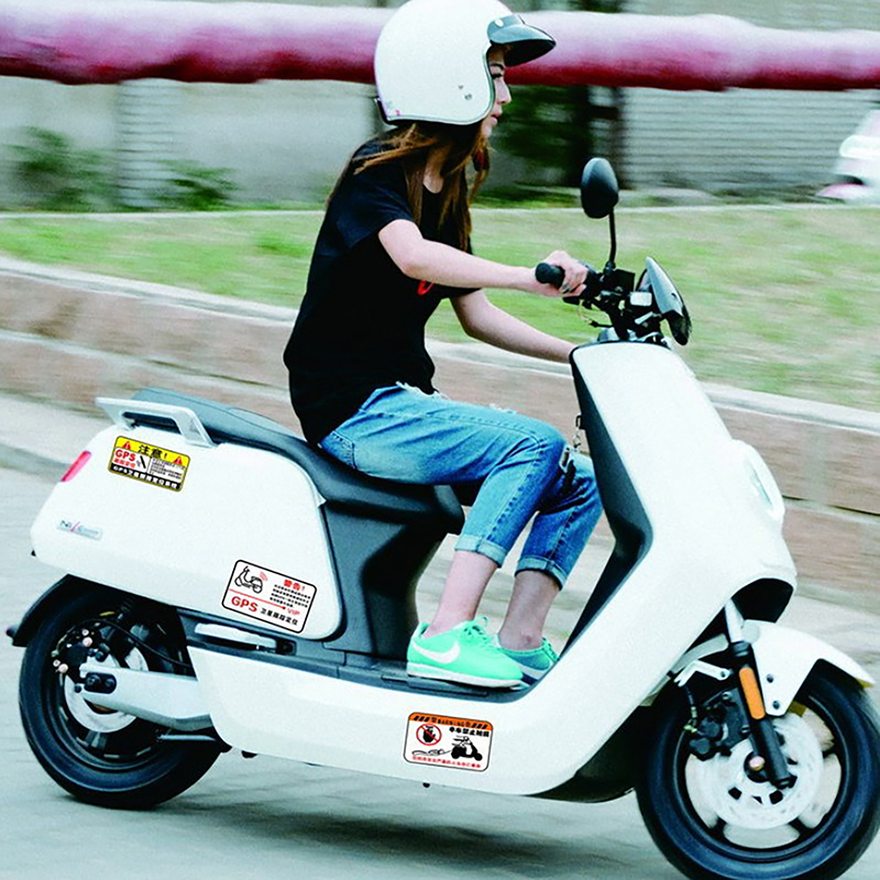 Gps Tracking Alarm Sticker Reflective Bicycle Warning Sticker Anti-Theft Decal For Motorcycle ...