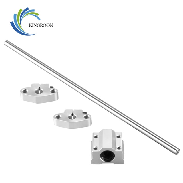 Horizontal Vertical 8mm Linear Guide Shaft Rod Rail Smooth Rod Motion ...