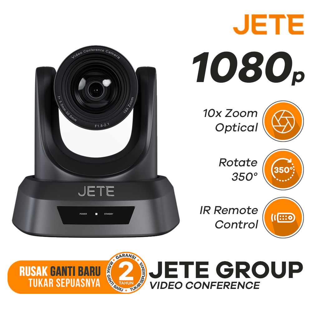 Webcam Video Conference JETE Group 10x Zoom with Expansion Microphone ...