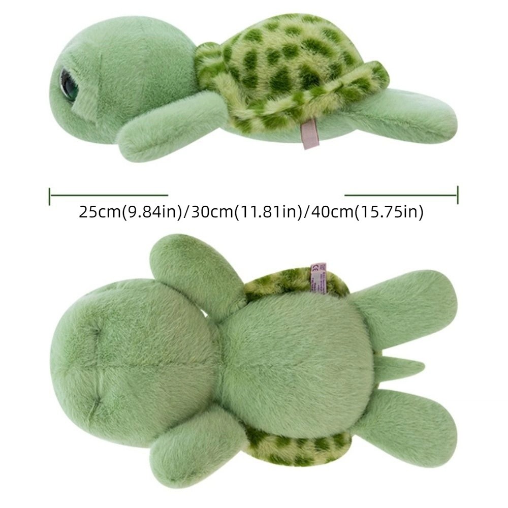 Novelty Fluffy Sea Tortoise Plush Toys Collection Cartoon Animal Sea ...