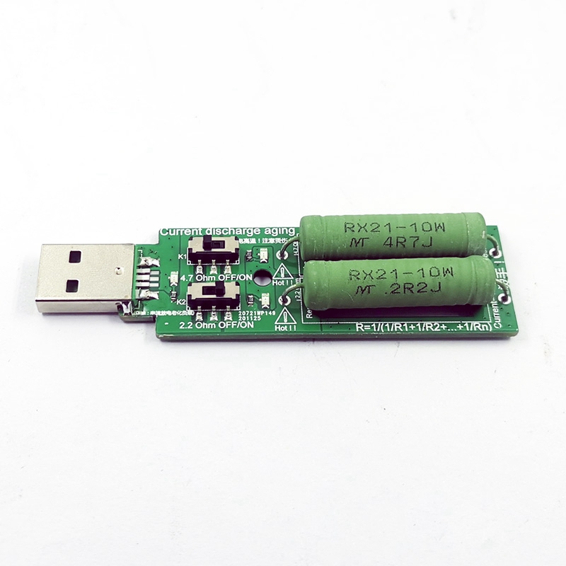 1 Piece Usb Resistor Dc Electronic Load With Switch Adjustable 5v1a/2a ...