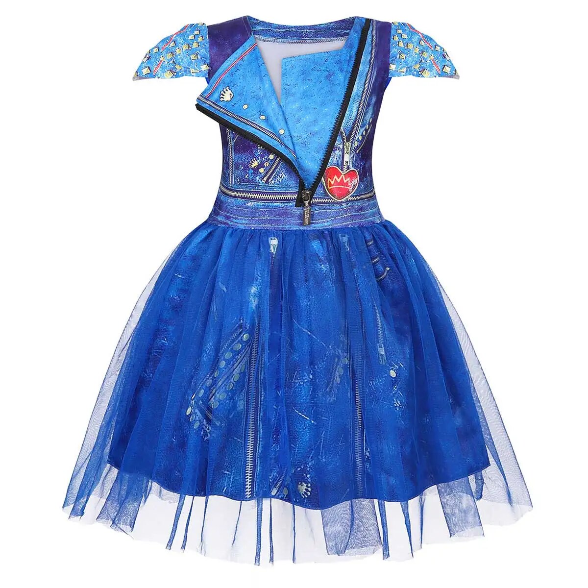 【Exclusive Online Deals】 Girls Princess Mal Costume Dress Up Dragon ...