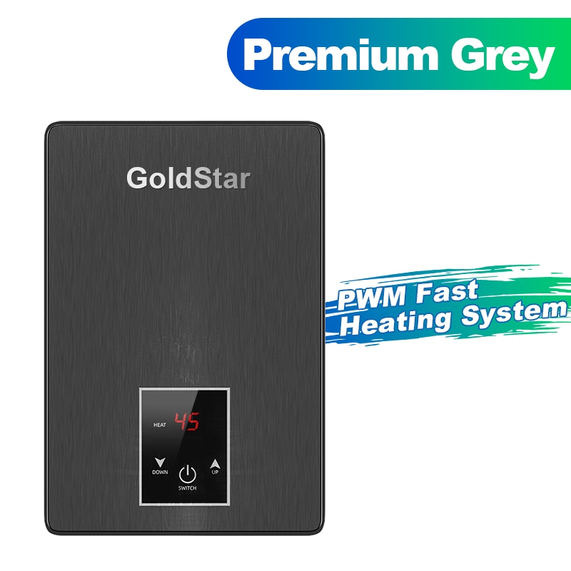 KIO Gold Star Water Heater Shower Electric LCD Touchscreen With Self ...