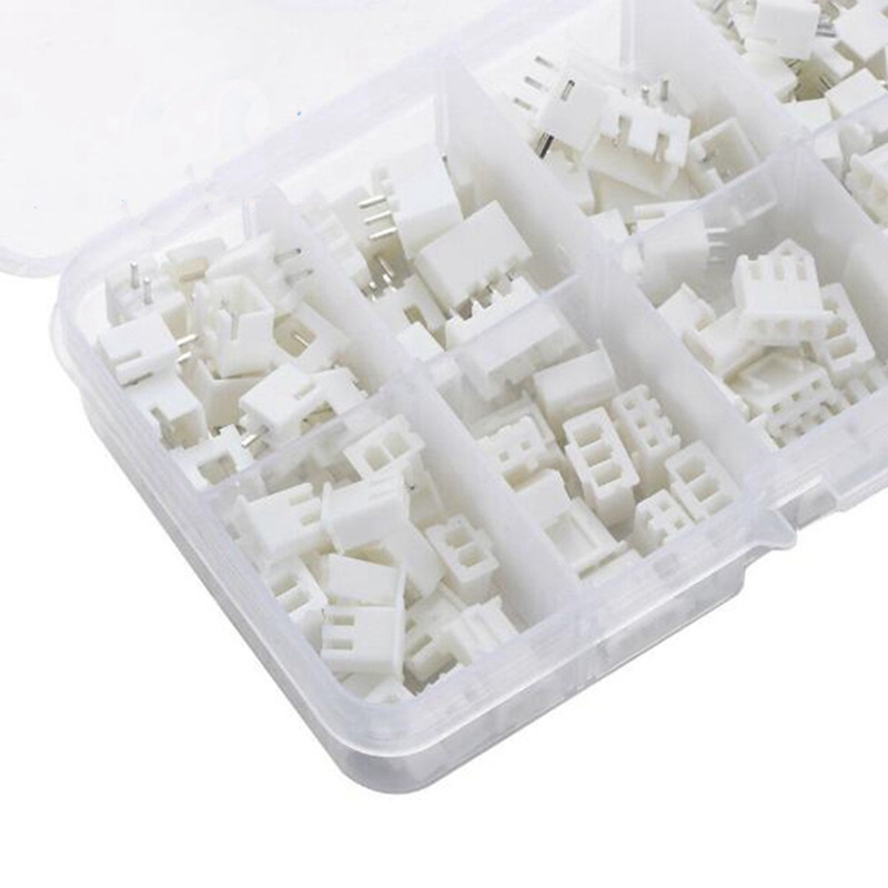 230Pcs XH2.54 2P 3P 4P 5 Pin 2.54mm Pitch Terminal Kit / Housing / Pin Header Connector JST ...