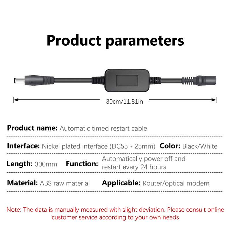 Wifi Router Restart Line 5v 9v 12v 15v 24 72 Hours Timing Automatic Power Off Light Cat Router