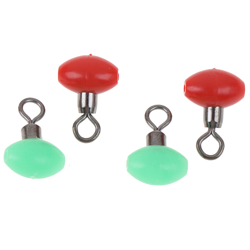 20pcs/bag Cross-Line Swivels & Bead T Shape Pulley Slide Rig Connector ...