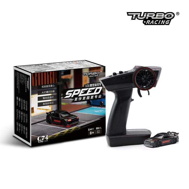 Turbo Racing 1:76 C64 C61 C62 C63 C74 Drift RC Car With Gyro Radio Full ...