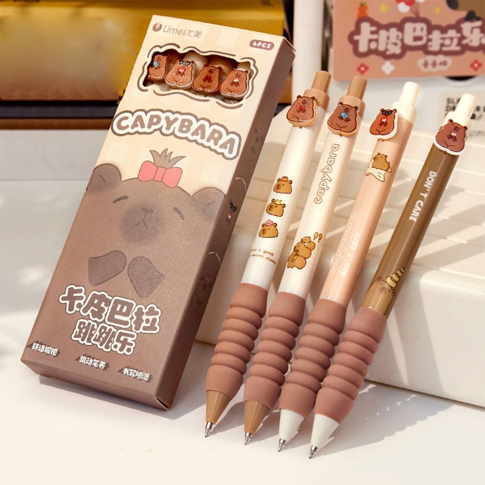 Stationery Kawaii Capybara Gel Pen Cartoon 0.5mm Erasable Pen ST Nib ...
