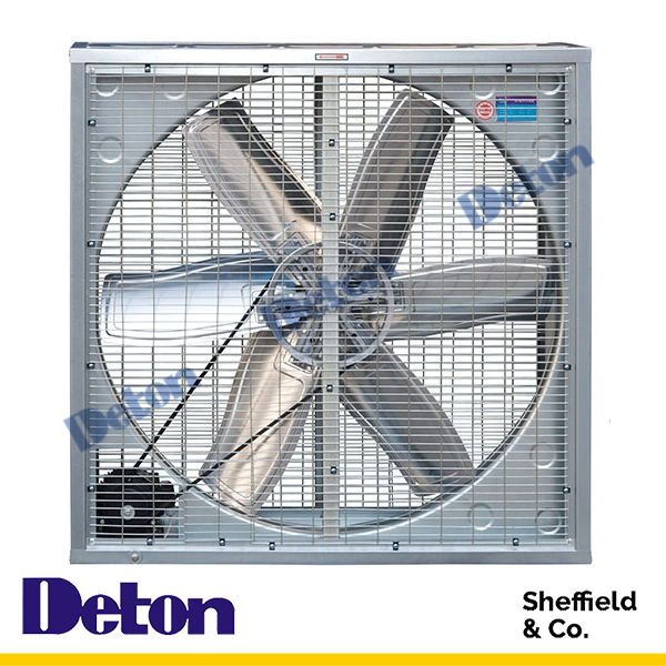 DETON Industrial Propeller Fan (50"), Belt Driven, with Front and Rear ...