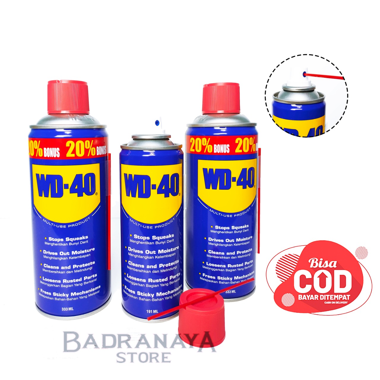 Pelumas Anti Karat Penetrating Oil WD 40 - 191ml-333ml | Lazada Indonesia