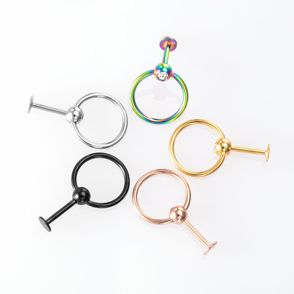 Human body puncture CBR sticky drill lip nail C- shaped stainless steel ...