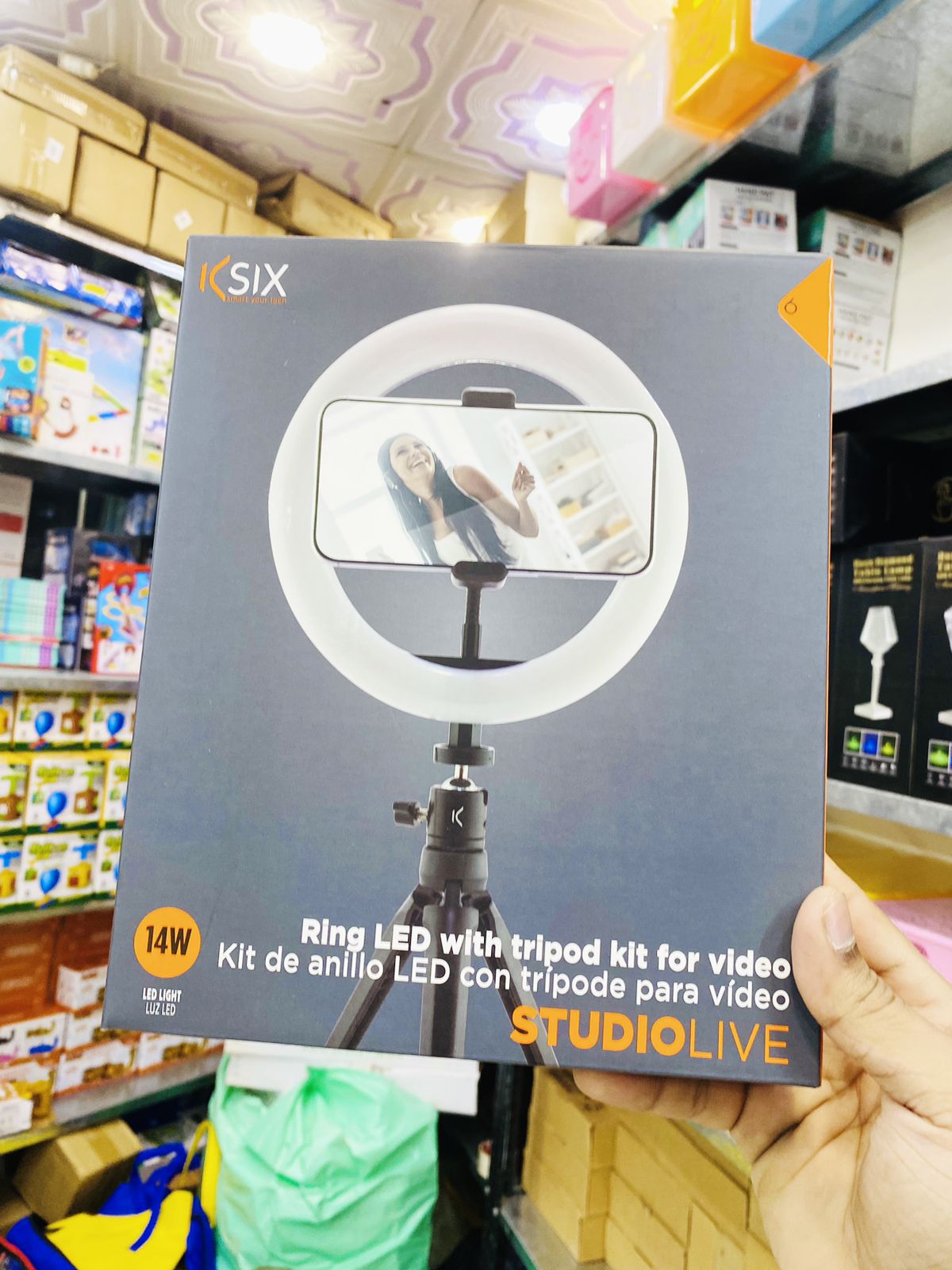 20cm Dimmable LED Studio Ring Light Photography With Mobile Holder ...