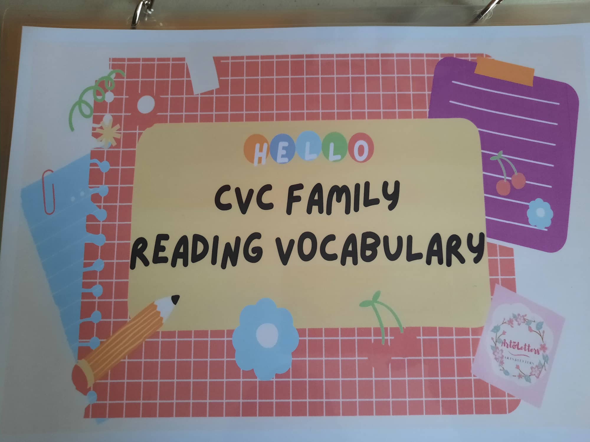 CVC Words Learning Materials for Pre-schoolers/ Children with free ...