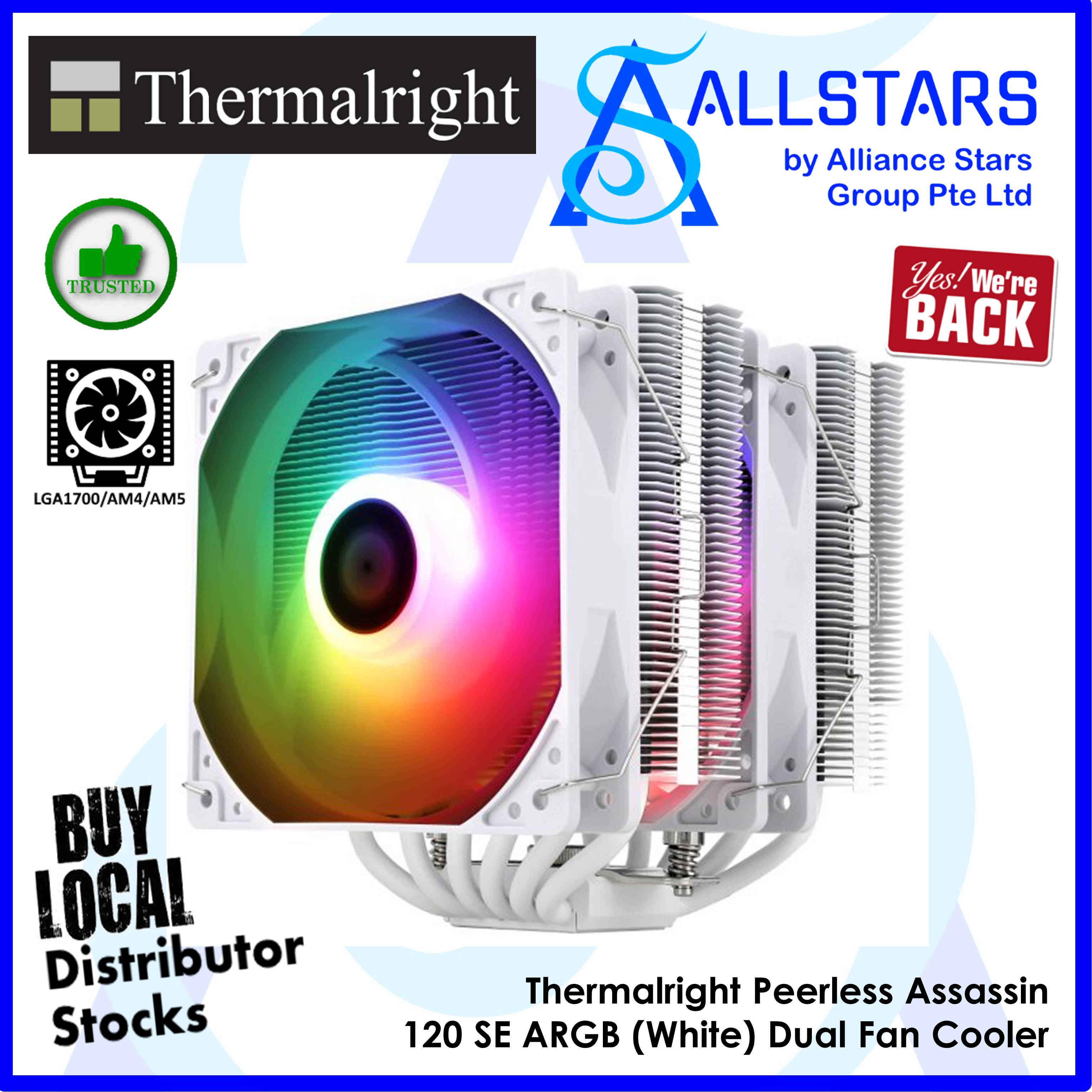 (ALLSTARS : We are Back Promo) Thermalright Peerless Assassin 120 SE ARGB (White) (TR-PA120SE ...