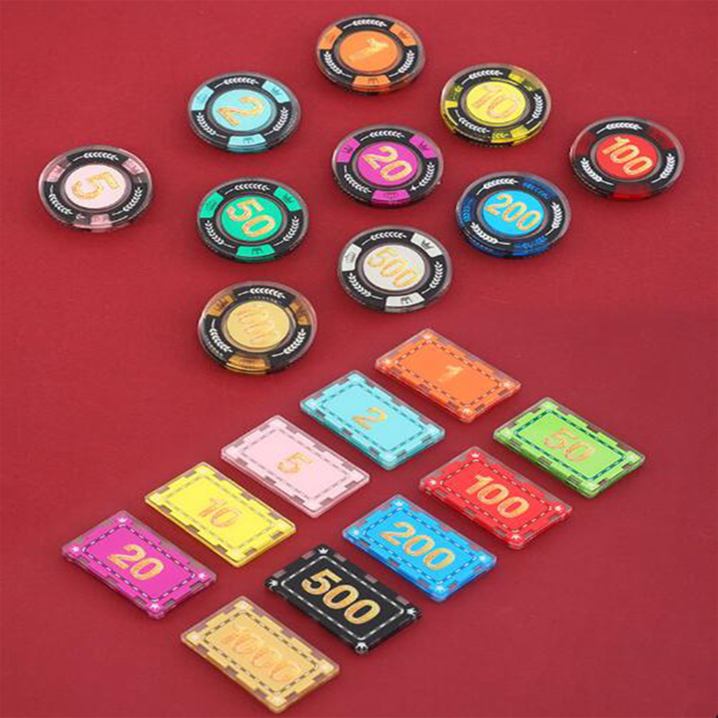 【Salt & Story】10pcs/lot Square Round Texas Poker Chips Coins ...