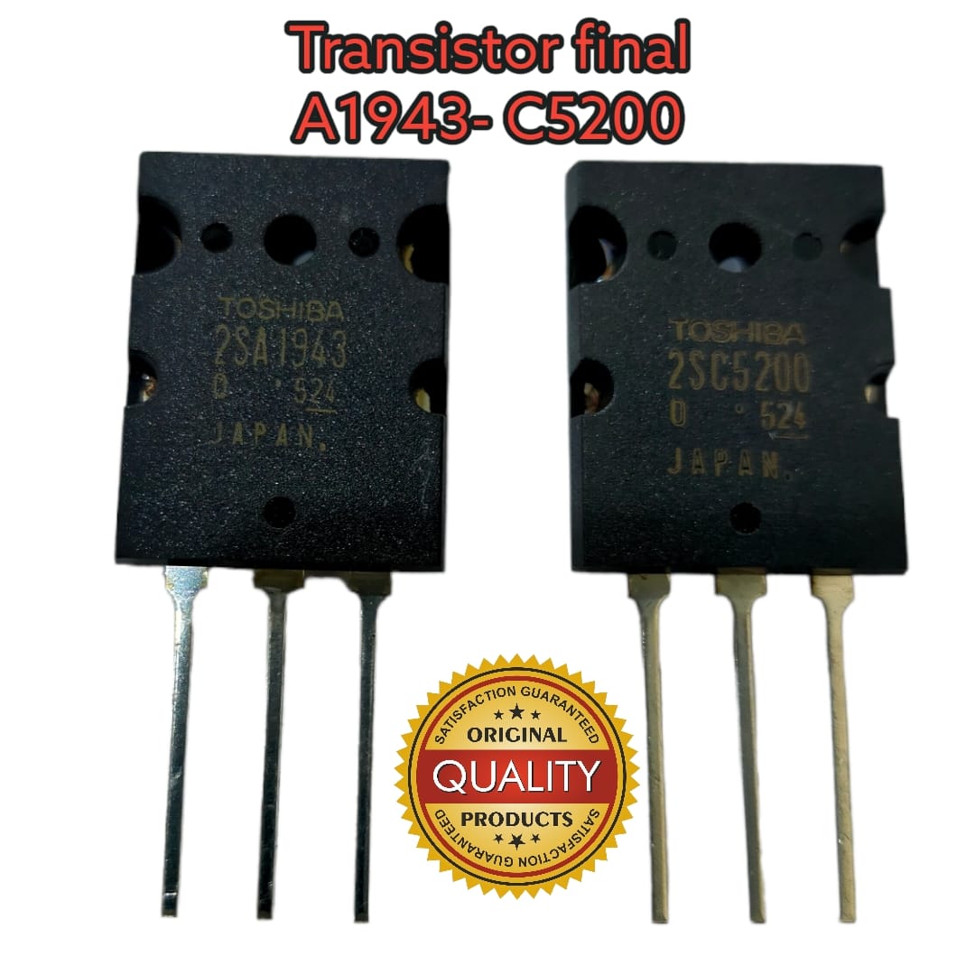 ORIGINAL AUDIO TRANSISTOR FINAL 2SA1943 2SC5200 ORIGINAL JAPAN A1943 ...