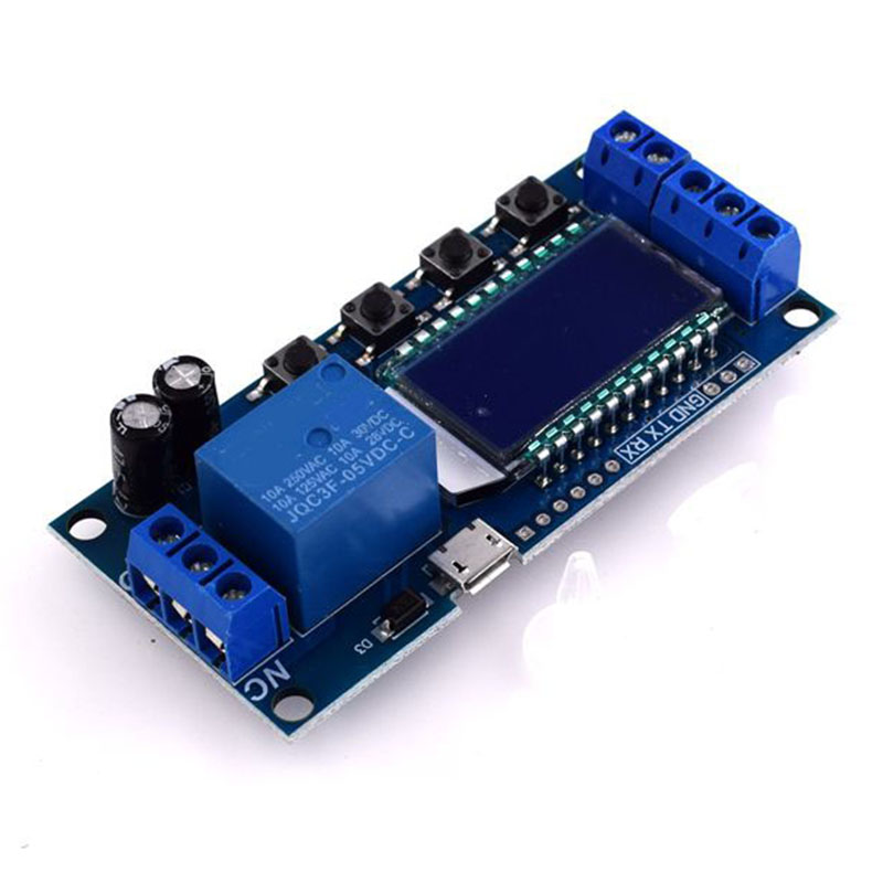 Lcd Display Time Delay Relay Module Dc 6-30V Control Multifunction ...