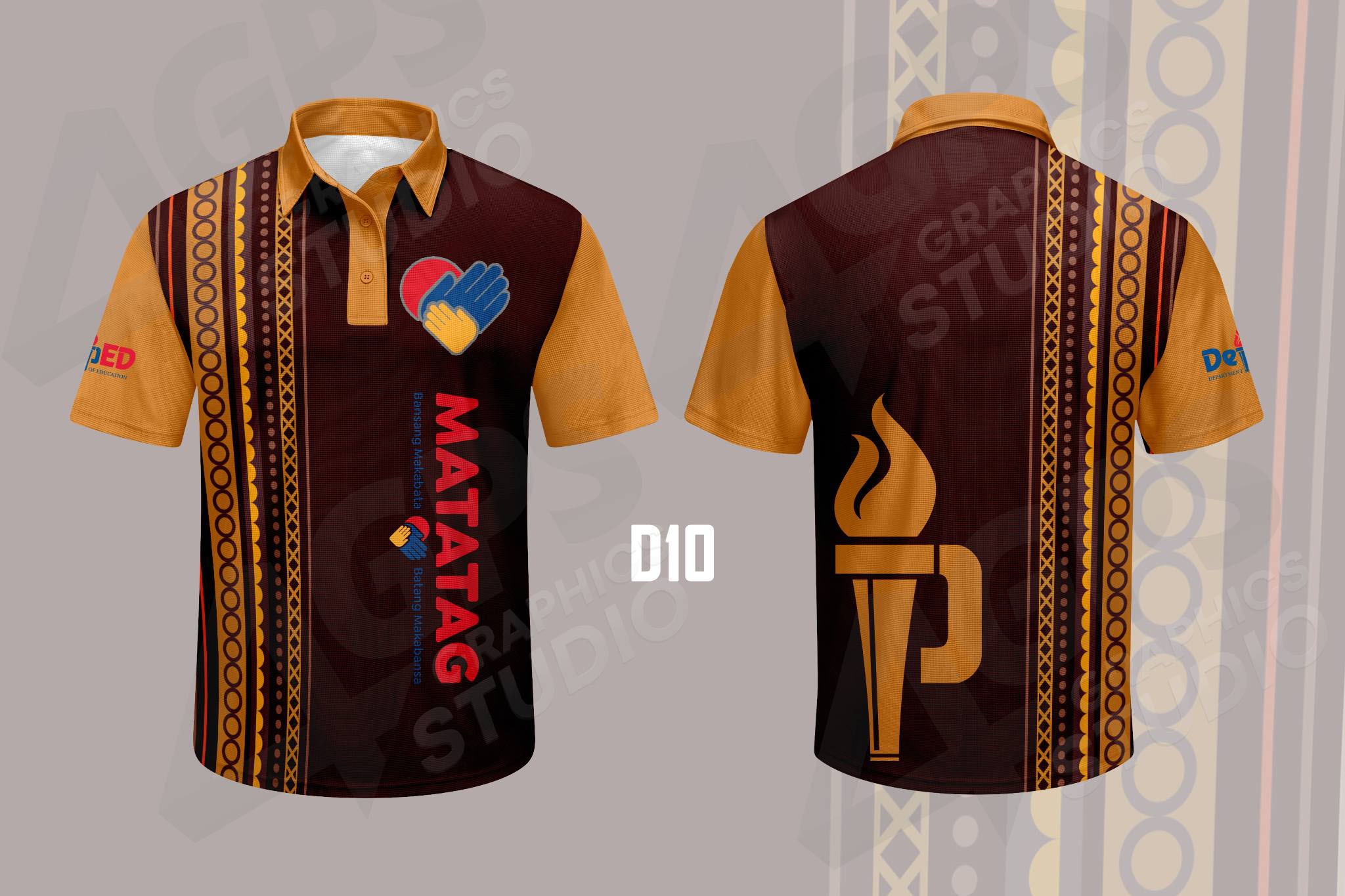 PL-D05 DEPED MATATAG POLO UNIFORM FULL SUBLIMATION POLO-Shirt FOR WOMEN ...