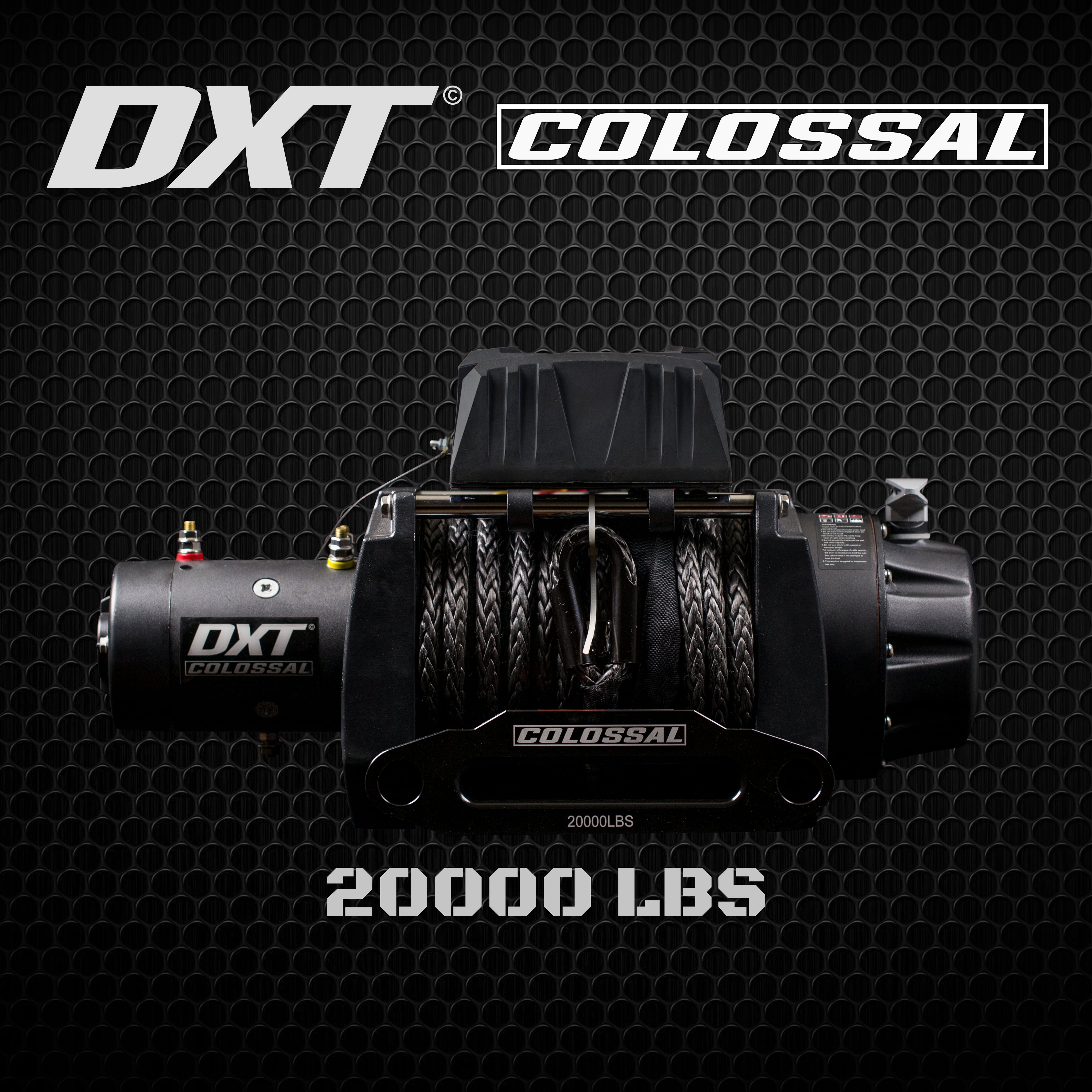 DXT Colossal Winch 12v 24v 20000lbs with Synthetic Rope | Lazada PH